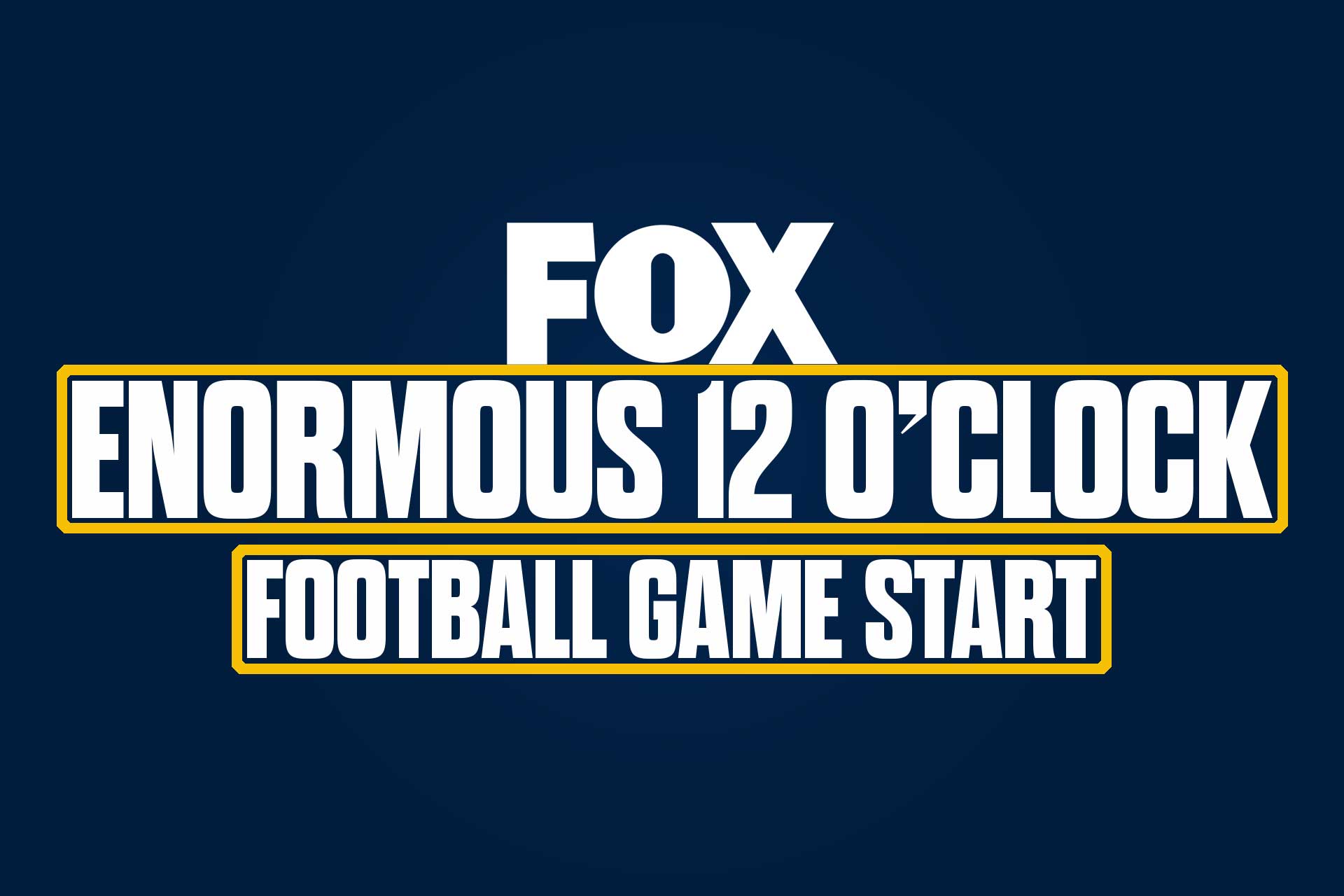 Facing declining viewership, Fox Big Noon Kickoff rebrands as Enormous ...
